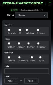 STEPN-MARKET.GUIDEとは？使用方法なども解説【マーケットガイド】 | ryoblog｜Web3 関連の情報サイト